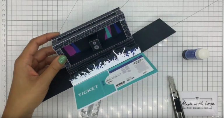 DIY Gutschein für Konzertkarten basteln - mini-presents Blog