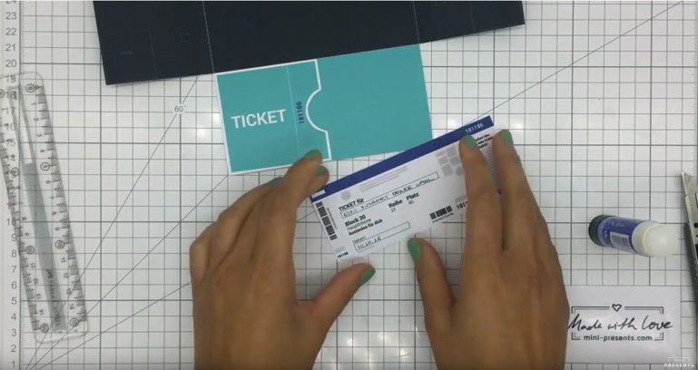 DIY Gutschein für Konzertkarten basteln - mini-presents Blog