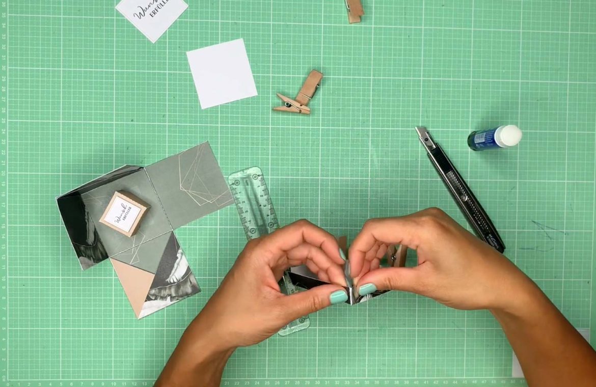 DIY Explosionsbox Vorlage mit verschiedenen Texten - mini-presents Blog