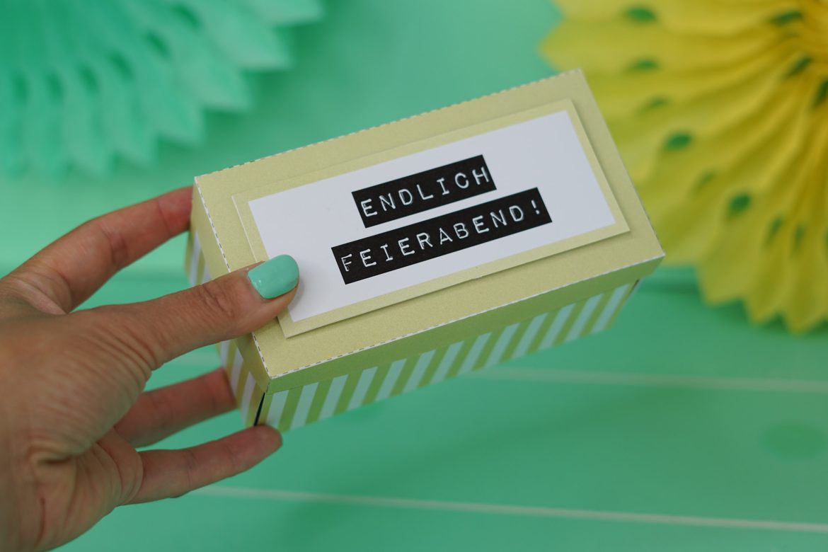 Selbstgemachtes Geschenk zur Rente: DIY Explosionsbox zum Ruhestand ...