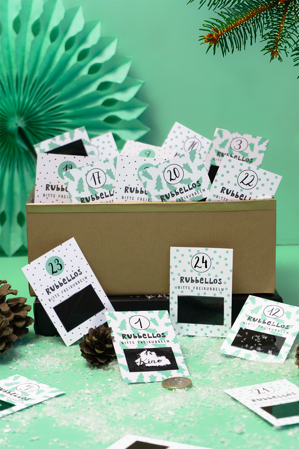 Rubbellos Adventskalender Selber Machen